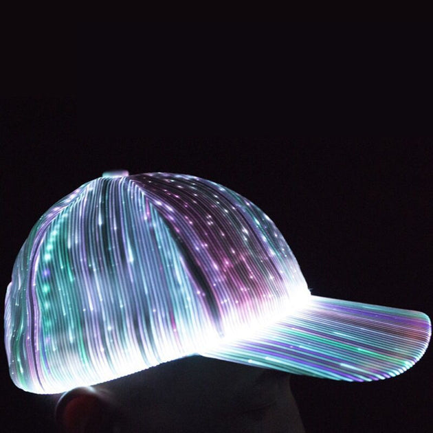 LED Optical Fiber Luminous Baseball Cap – BEAMIFIED